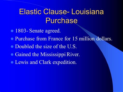 Elastic Clause Example