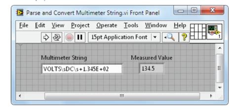 Parse And Convert Multimeter Stringvi