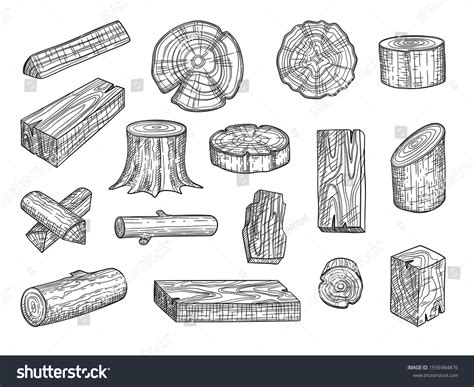 Wood Log Drawing 11 353 Images Photos Et Images Vectorielles De