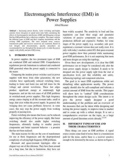 Pdf Electromagnetic Interference Emi Dokumentips