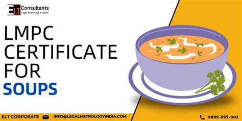 Get Lmpc Certificate For Soups [is It Necessary To Obtain]