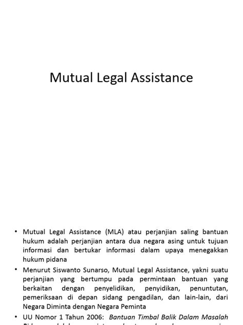 Mutual Legal Assistance Pdf