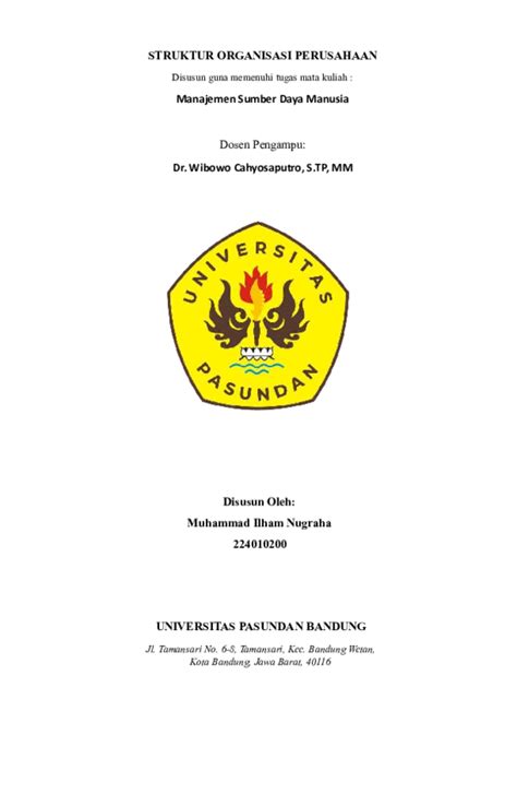 Doc Struktur Organisasi Perusahaan Pt Bursa Efek Indonesia