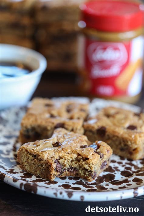 Biscoff Blondies | Det søte liv