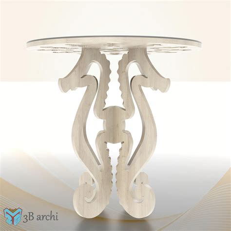 Sea Horse Table Plywood Coffee Table Round Dining Table Modern