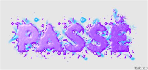 Passé Text Effect And Logo Design Word