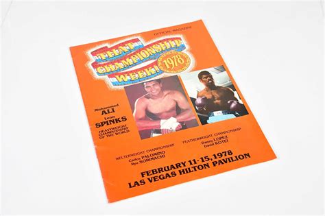 Lot 2365 A Muhammad Ali Vs Leon Spinks Heavyweight