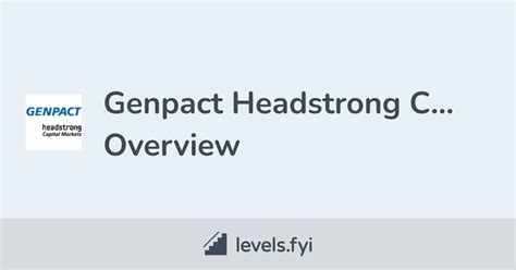 Genpact Headstrong Capital Markets Careers Levels Fyi