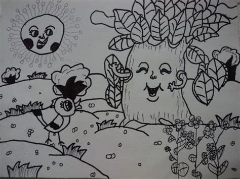 给树爷爷画像简笔画 简笔画图片大全 普车都