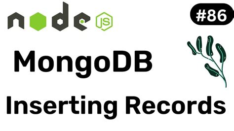 Inserting A New Record Mongodb Nodejs Hindi 86 Youtube