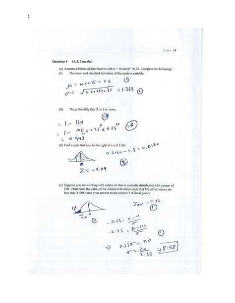 Extra Exercises Q Given The Following Set Of Sample Data