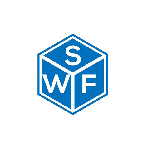 Swf Letter Logo Design On Black Background Swf Creative Initials Letter Logo Concept Swf
