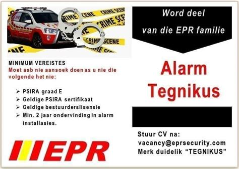 Epr Security On Linkedin Epr Weskus Het N Vakature Vir N