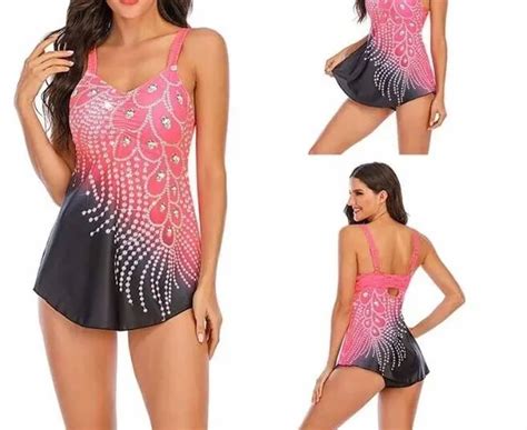 Dropship Womens Elegant Inspired Vintage One Piece Pin Up Monokinis