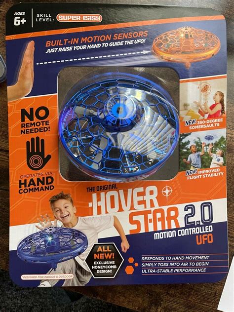 The Original Hover Star 2 0 Motion Controlled Ufo Blue New 3774063117