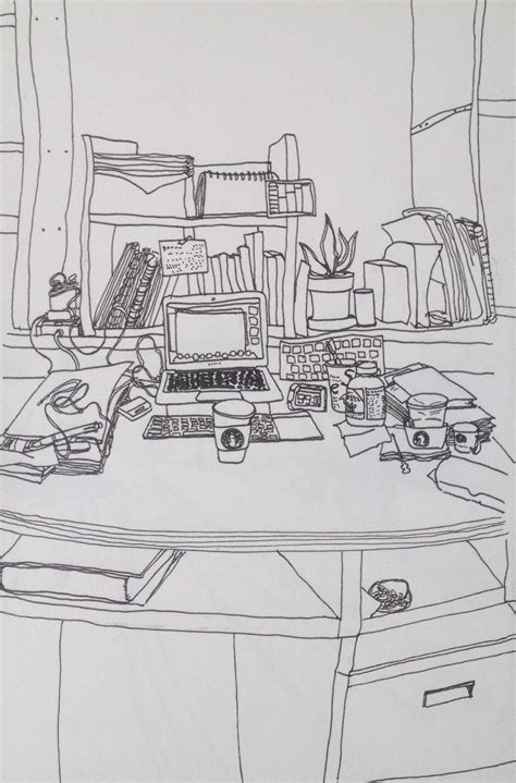 My Messy Table Table Sketch Sketch Book Display Design