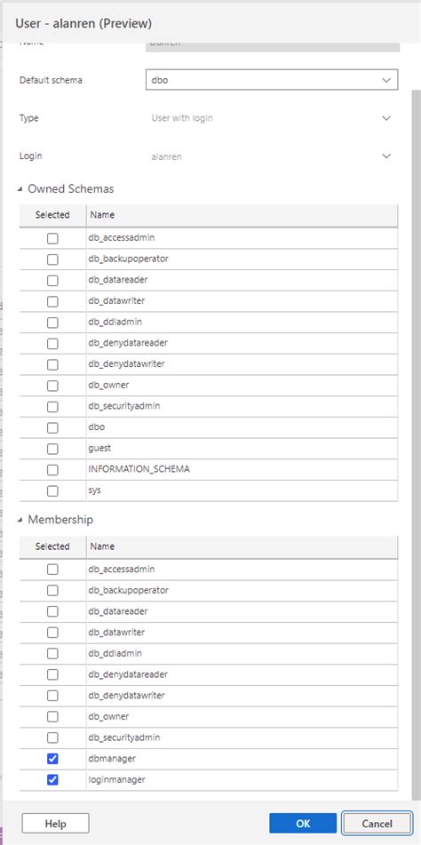 Most Of The Database Roles Cannot Be Assigned To A User In Azure SQL DB