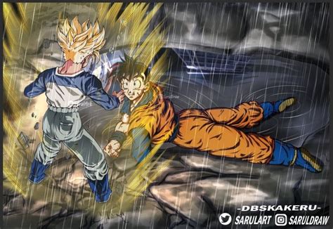 Trunks Ssj1 Vs Future Gohan