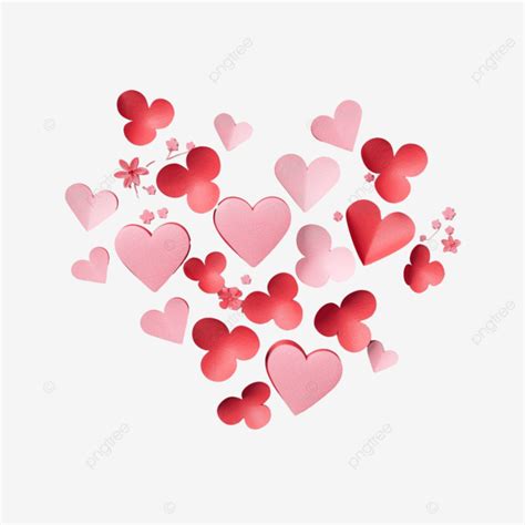 핑크 색상의 발렌타인 데이 모형 하트 패턴 여자 아기 패턴 사랑 패턴 Png 일러스트 및 이미지 에 대한 무료 다운로드