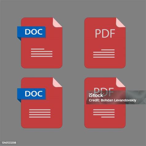 Desain Datar Dengan Dokumen Unduhan File Pdf Ikon Kumpulan Simbol