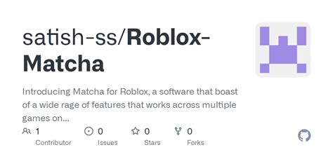 Github Satish Ss Roblox Matcha Introducing Matcha For Roblox A
