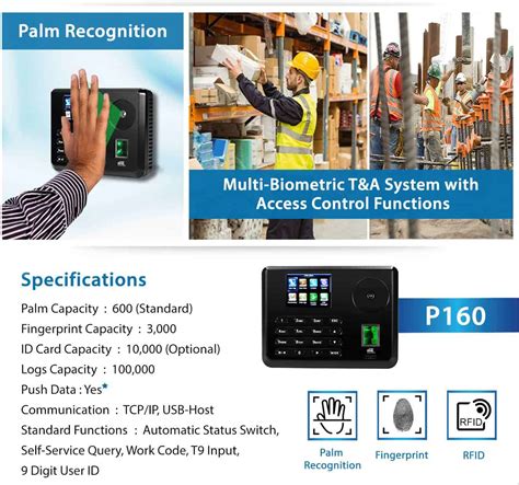 Palm Fingerprint Access Control System 4 Canteen Management System