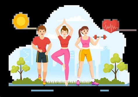 Healthy Lifestyle Illustration Healthcare And Medical Illustrations