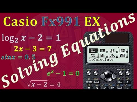 How To Solve Equations Using Casio Fx991 Ex Calculator Casio