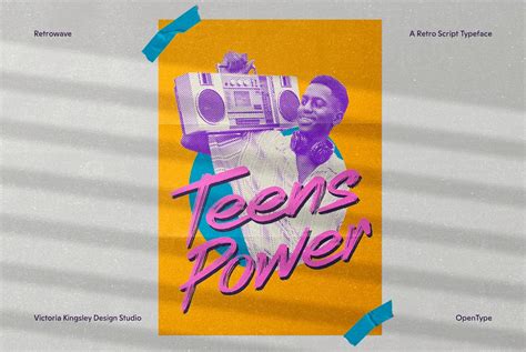 Download Retro Wave Font Embrace The 80s Design Vibe Youworkforthem