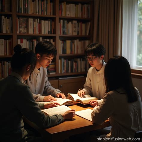 Japanese Book Reading Group Stable Diffusion Online