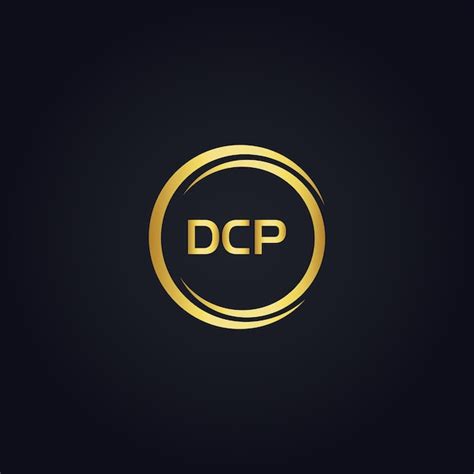 Дизайн логотипа Dcp Белая буква Dcp Дизайн логотипа D C P Премиум векторы