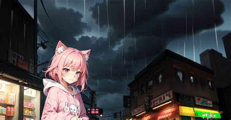 Cute Crying Pink Anime Cat Girl Ayomiのイラスト Pixiv