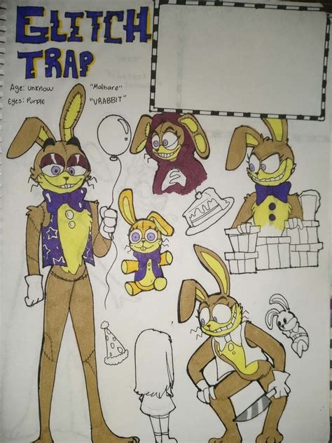 Glitchtrap FNAF HW In Fnaf Drawings Fnaf Funny Fnaf