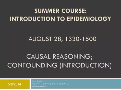 PPT Causal Reasoning Confounding Introduction PowerPoint Presentation ID