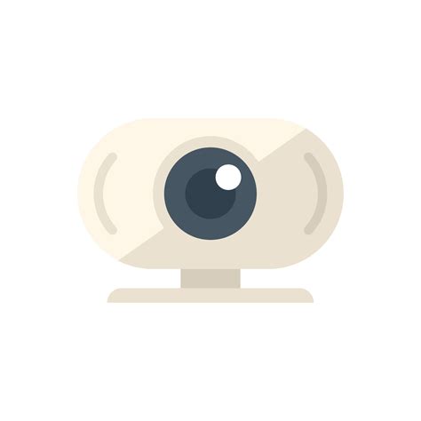 server camera control icon flat vector data center 17330093 vector art