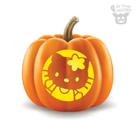 Hello Kitty Pumpkin Stencil Hello Kitty Pumpkins Free Printable