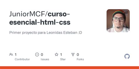 Github Juniormcf Curso Esencial Html Css Primer Proyecto Para