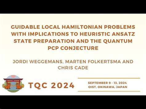 Free Video Guidable Local Hamiltonian Problems With Implications To