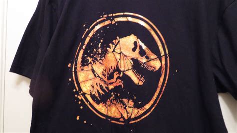 Jurassic Park Dinosaur Volcano Fire Logo Universal St Gem