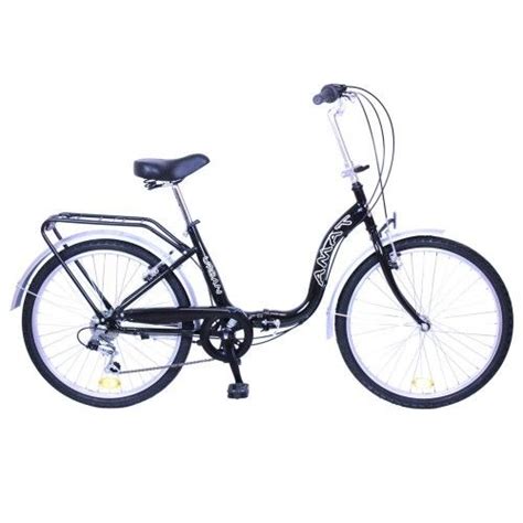 Bicicleta Plegable Amat Urban 24 6v Negro Lapedaleria Es