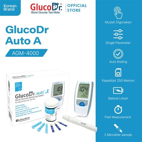 Promo Alat Cek Gula Darah Cek Gula Darah Glucodr Agm 4000 A Auto A