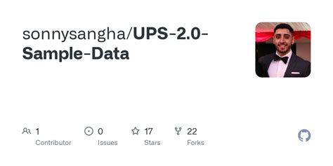 Github Sonnysangha Ups Sample Data