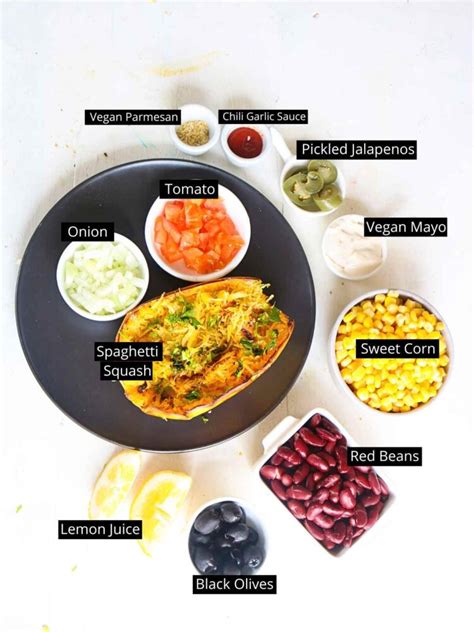 Vegan Stuffed Spaghetti Squash Get Set Vegan