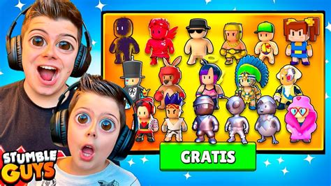 JUGAMOS CON LAS SKINS DE LA BETA EN STUMBLE GUYS YouTube