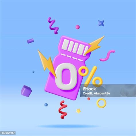 퍼센트 기호와 색종이가 있는 3d 쿠폰 캐시백 금융에 대한 스톡 벡터 아트 및 기타 이미지 캐시백 금융 3차원 형태 충성 Istock