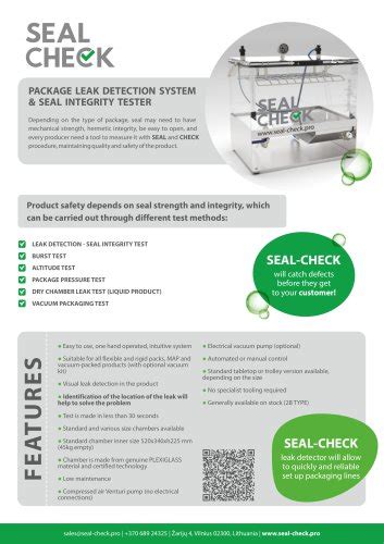Todos Os Catálogos E Folhetos Técnicos Seal Check