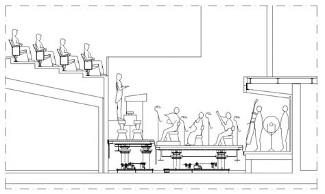 Front Detailing Of A Orchestra Concept Dwg File Theater Architecture