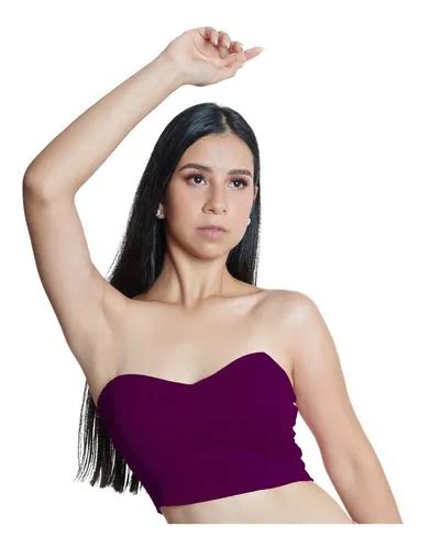 Crop Top Strapless Hombros Descubiertos Corte Corazón Sexy Mercadolibre