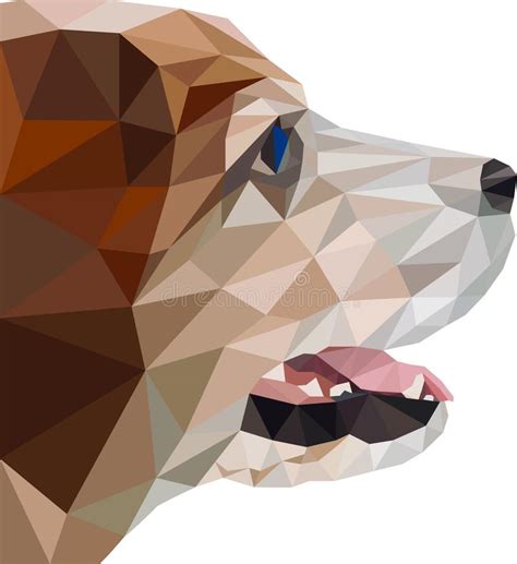 Perro De Polos Bajos Ilustración Del Vector Ilustración De Retrato