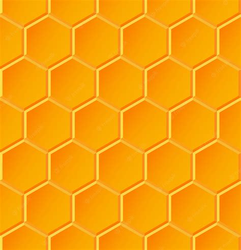Premium Vector Seamless Geometric Pattern With Honeycombs